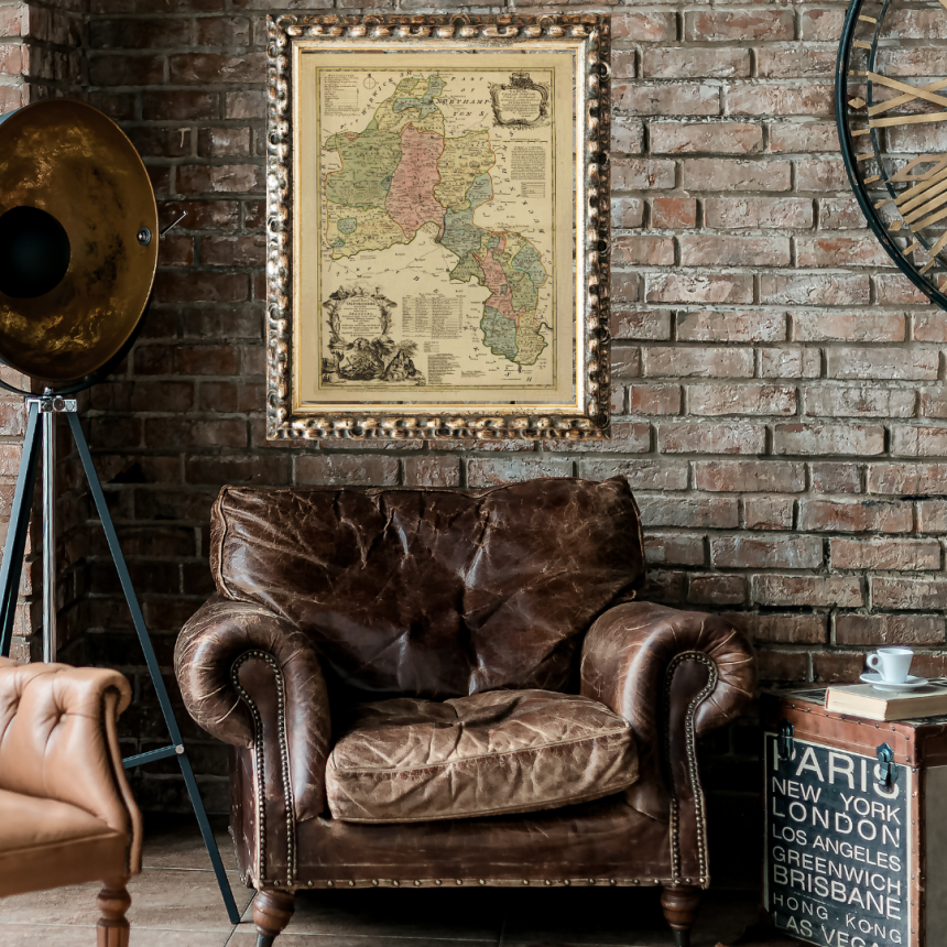 Vintage Maps and Home Deco – The beauty lies in the contrast – Old Maps Library