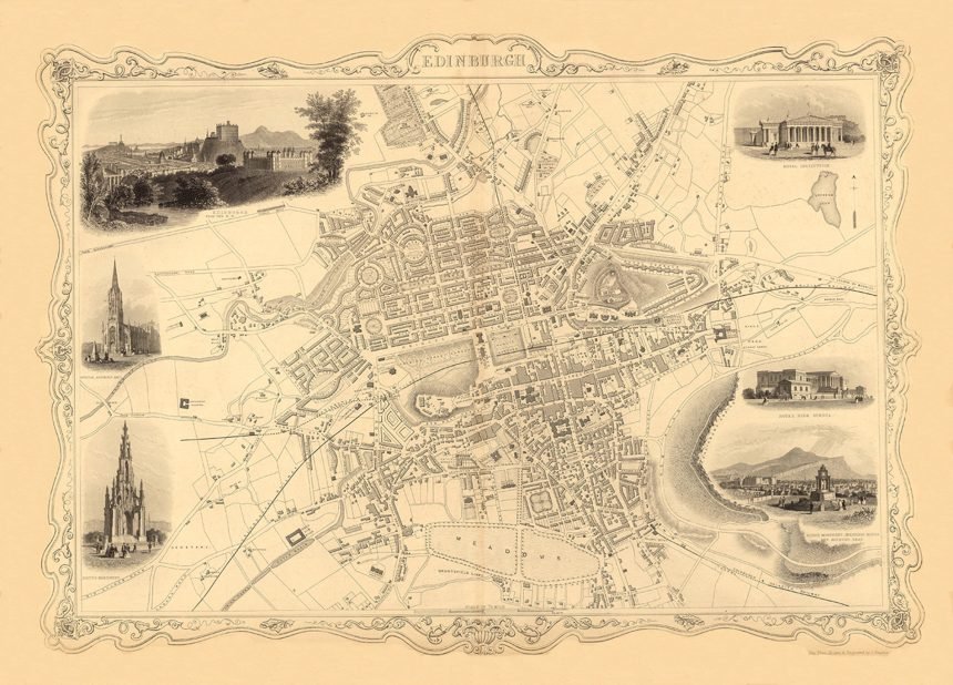 EDINBURGH 1851 – Old Maps Library