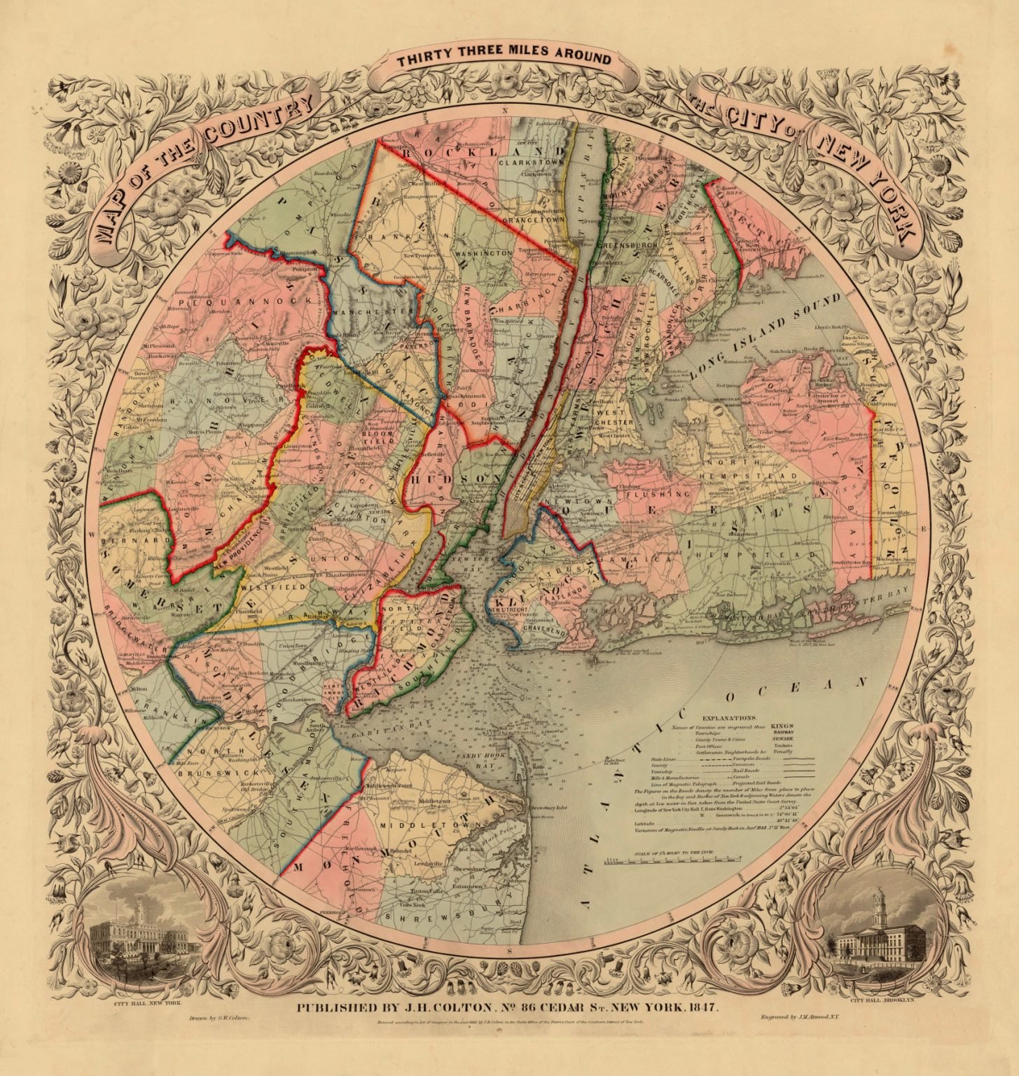 NEW YORK 1847 – Old Maps Library