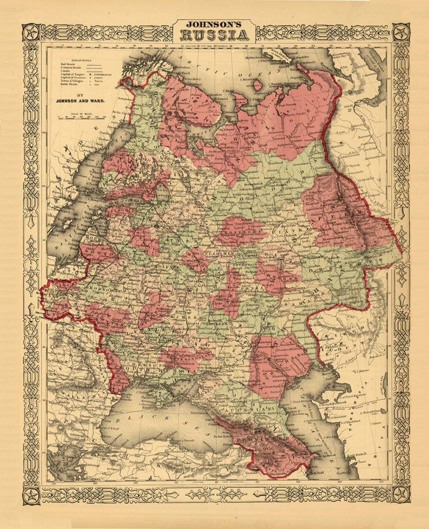 RUSSIA 1864 – Old Maps Library