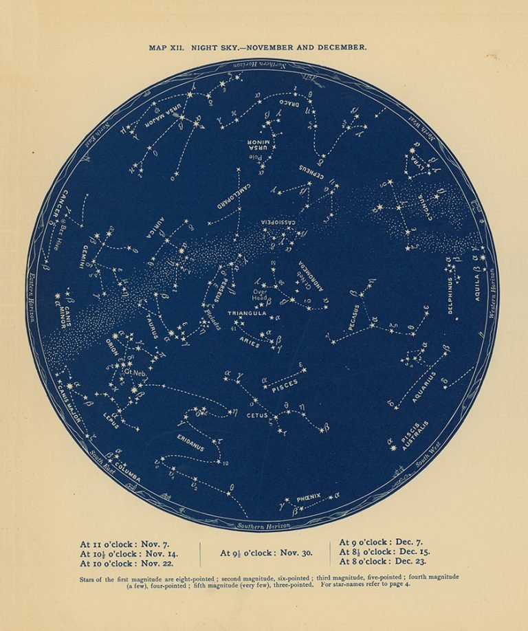 THE NIGHT SKY STAR MAP – Old Maps Library